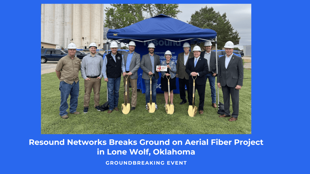 Resound Breaks Ground on Aerial Fiber Project in Lone Wolf, OK